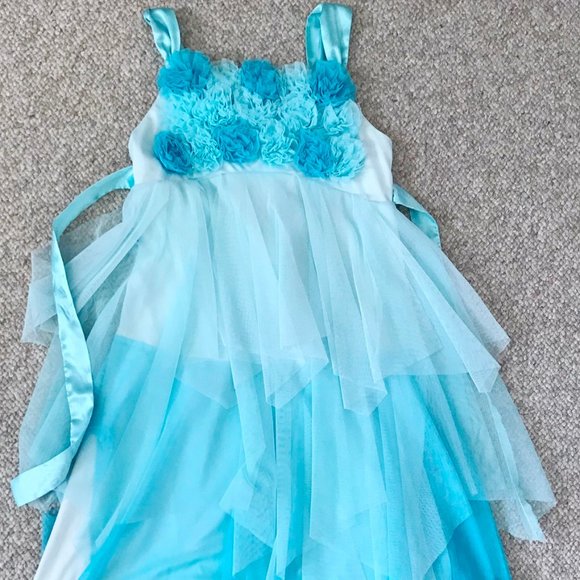 Biscotti | Dresses | Biscotti Girls Blue Gradation Layered Formal Party ...